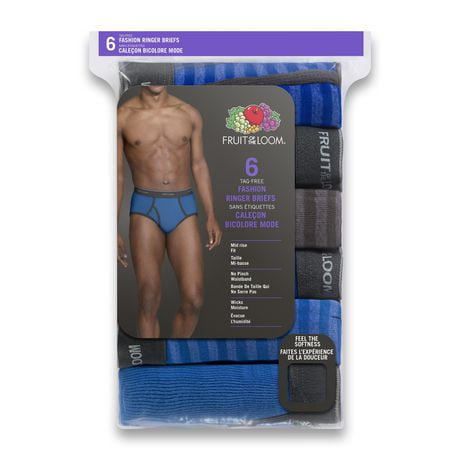 Click here for Fruit Of The Loom 6Pk Fashion Brief Multicolour L prices