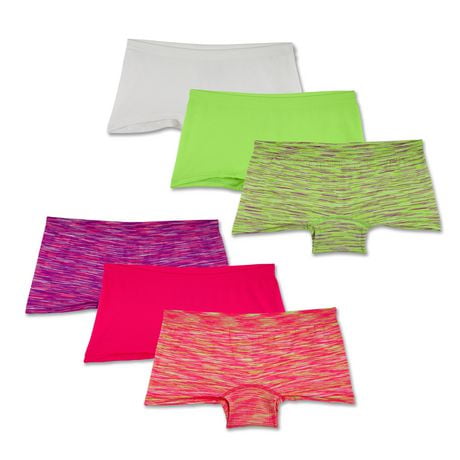 Click here for Fruit Of The Loom Girls Seamless Boy Short  6 Pack... prices