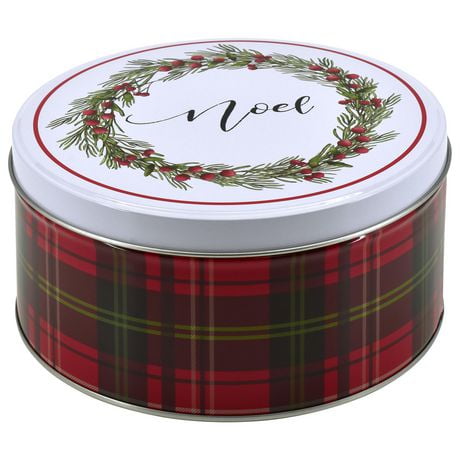 HOLIDAY TIME ROUND TIN MEDIUM | Walmart Canada