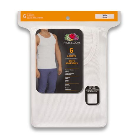 Click here for Fruit Of The Loom Mens A-Shirts  6-Pack White Xl prices