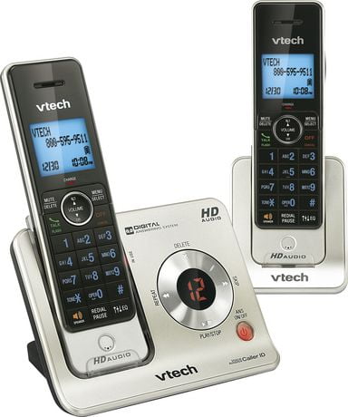 Vtech LS6425-2 Two Handset Cordless Answering System with Caller ID ...