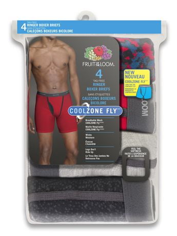 Click here for Fruit Of The Loom Mens Ringer Boxer Briefs  4-Pack... prices