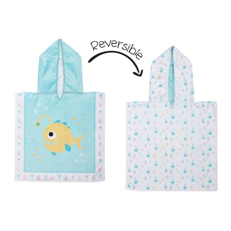 Click here for Flapjackkids - Reversible Baby Cover Up - Fish / J... prices