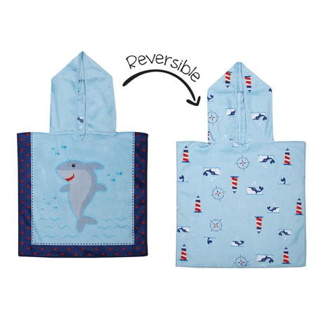 Click here for Flapjackkids - Reversible Baby Cover Up - Shark /... prices