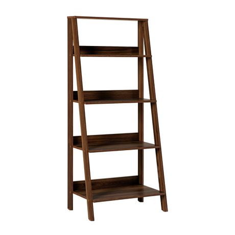Click here for Manor Park 55 Wood Ladder Bookcase - Walnut Dark W... prices