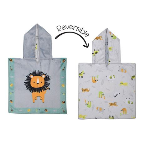 Click here for Flapjackkids - Reversible Baby Cover Up - Lion / Z... prices