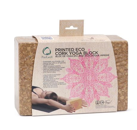 Click here for Purearth Printed Eco Cork Yoga Block Pink One Size prices