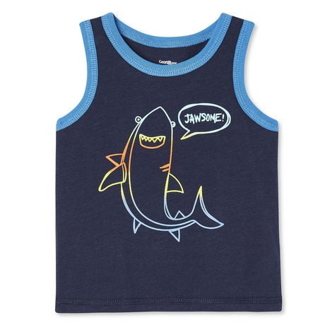 Click here for George Baby Boys Ringer Tank Top Navy 3-6 Months prices