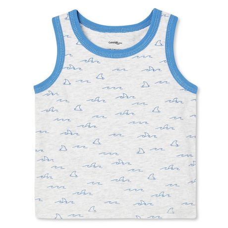 Click here for George Baby Boys Ringer Tank Top Grey 3-6 Months prices