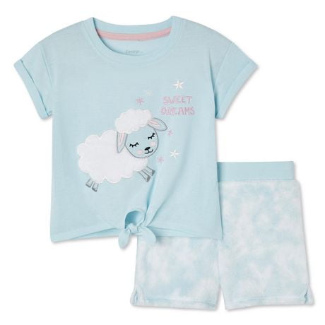 Click here for George Toddler Girls Plush Pajamas 2-Piece Set Blu... prices