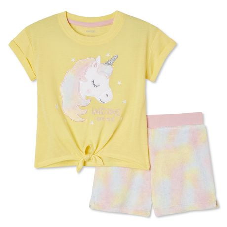 Click here for George Toddler Girls Plush Pajamas 2-Piece Set Yel... prices