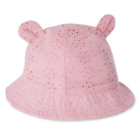 Click here for George Baby Girls Eyelet Bucket Hat With Applique... prices