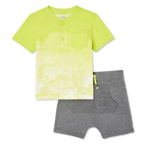 Click here for George Baby Boys Henley Tee And Short 2-Piece Set... prices