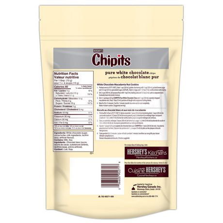 HERSHEY'S CHIPITS Chocolate Chips, Pure White Creme | Walmart Canada