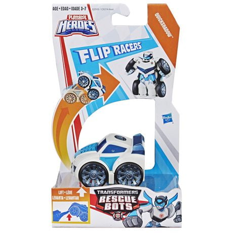 Playskool Heroes Transformers Rescue Bots Flip Racers Quickshadow ...