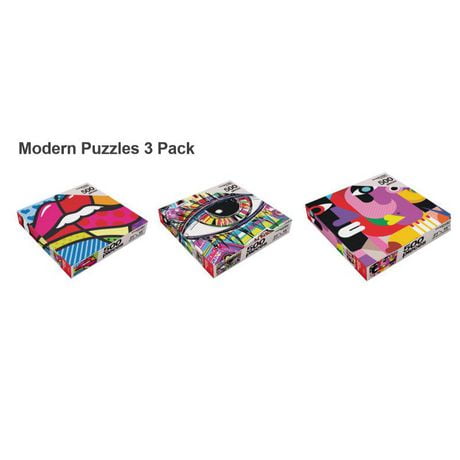 3 Pack Modern Art Puzzles - 500 Pcs each | Walmart Canada