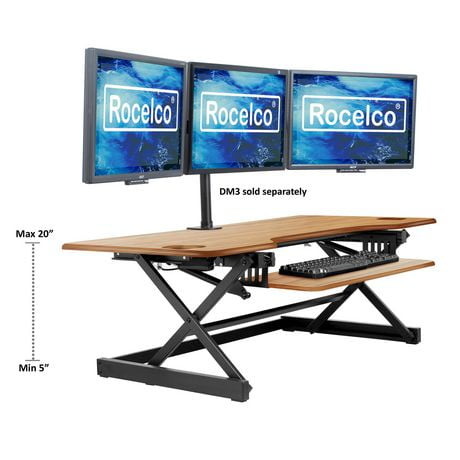 Click here for Rocelco 46 Large Height Adjustable Standing Desk C... prices