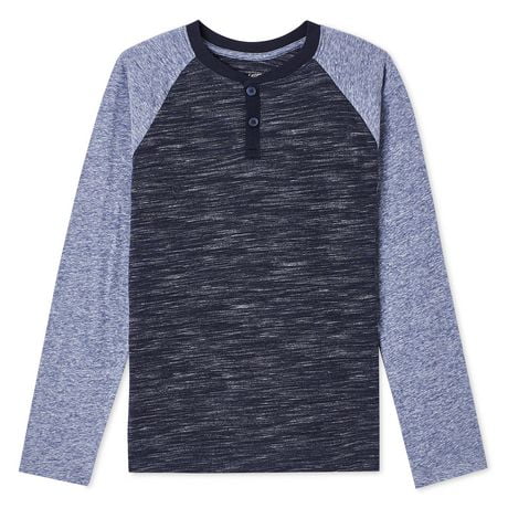 George Boys' Raglan Sleeve Henley | Walmart Canada