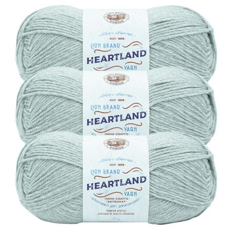 Lion Brand Yarn Heartland Redwood 136-113R Classic Medium Red Yarn ...