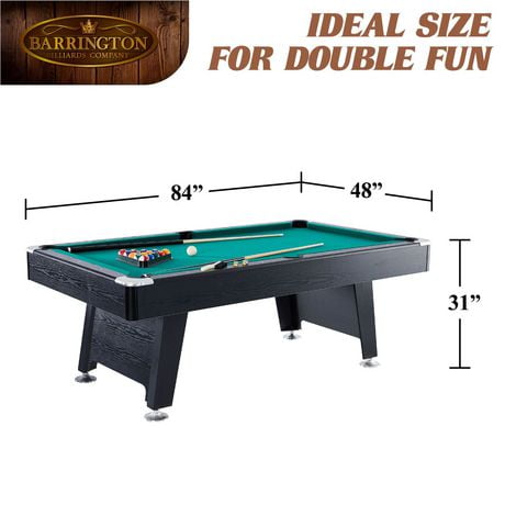 Barrington 84 Inch Arcade Billiard Pool Table with Bonus Dartboard Set ...