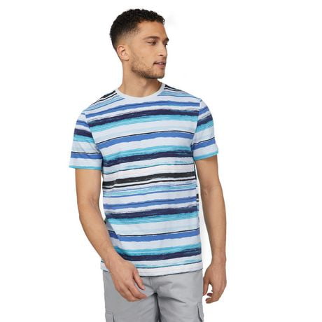 Click here for Mexx Men S T Shirt Variegated Bold Strip Tee Blue... prices