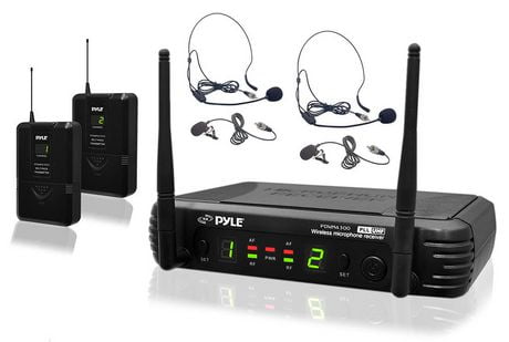 Pyle PRO Uhf Wireless Microphone System with Microphone Kit | Walmart ...