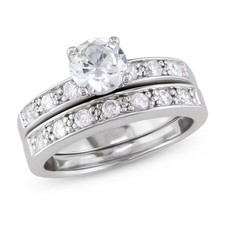 Click here for Miabella 2 1/3 Ct White Cubic Zirconia Bridal Set... prices