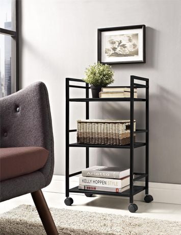 Click here for Ameriwood Home Marshall 3 Shelf Metal Rolling Util... prices