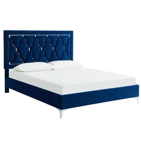 Click here for Worldwide Homefurnishings Inc Queen Velvet Platfor... prices