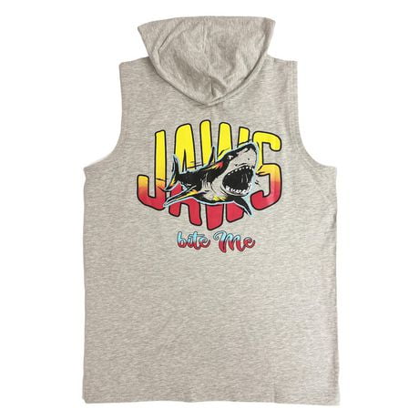 Click here for Jaws Mens Hooded Muscle Shirt Grey S prices