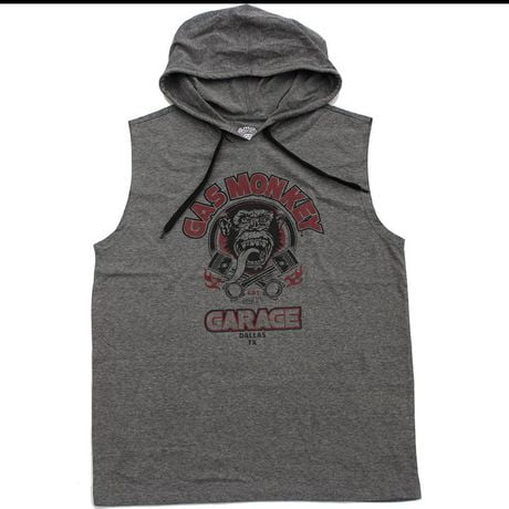 Click here for Mens Gas Monkey Hooded Tank Grey S prices