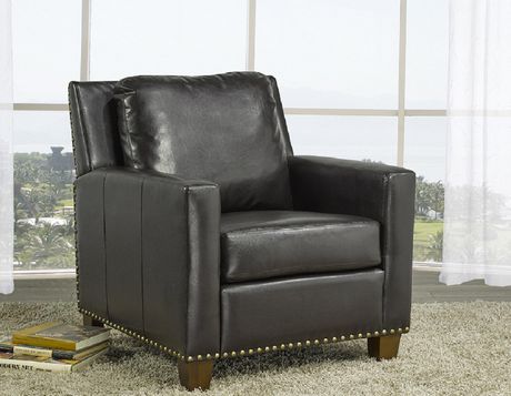 Click here for Topline Home Furnishings Brown Leather Armchair Br... prices
