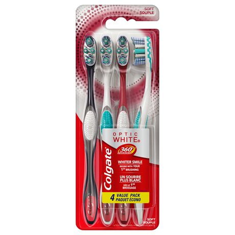 Click here for Colgate 360 Advanced Optic White  4Pk  Soft prices