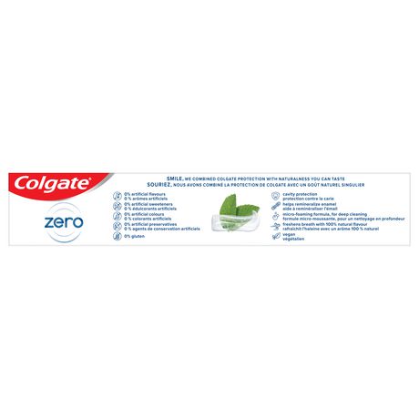 Colgate Zero Toothpaste - Spearmint Clear Gel (98mL) | Walmart Canada