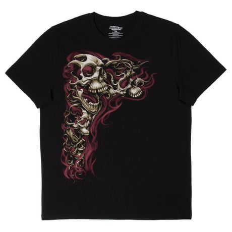 n/a Death Wood Men's short Sleeve Screen Print Tee Shirt | Walmart Canada
