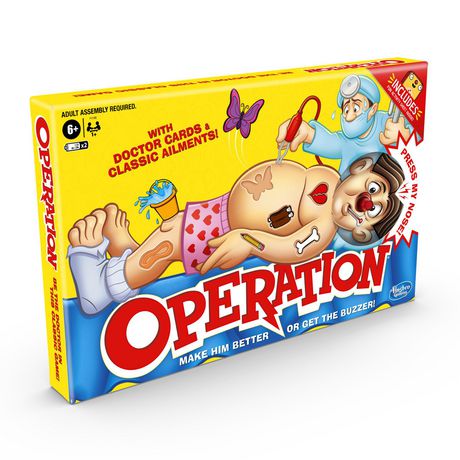 Operation Board Game - Includes Coloring and Activity Sheet | Walmart ...