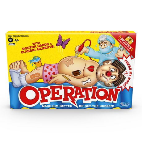 Operation Board Game - Includes Coloring and Activity Sheet | Walmart ...