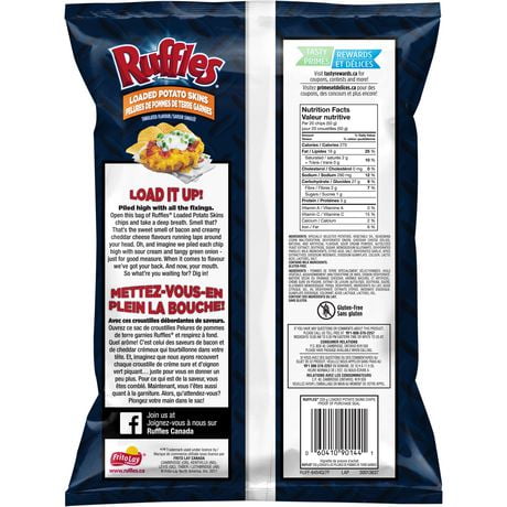 Ruffles Loaded Potato Skins Potato Chip | Walmart Canada