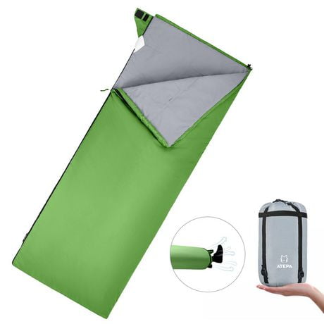 Click here for Atepa 1200 3-Season Sleeping Bag In Green Green prices