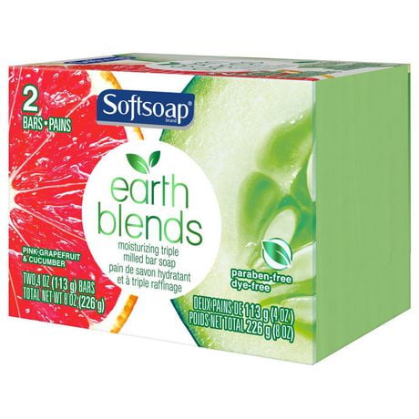 Softsoap Earth Blends bar Soap, Pink Grapefruit & Cucumber | Walmart Canada