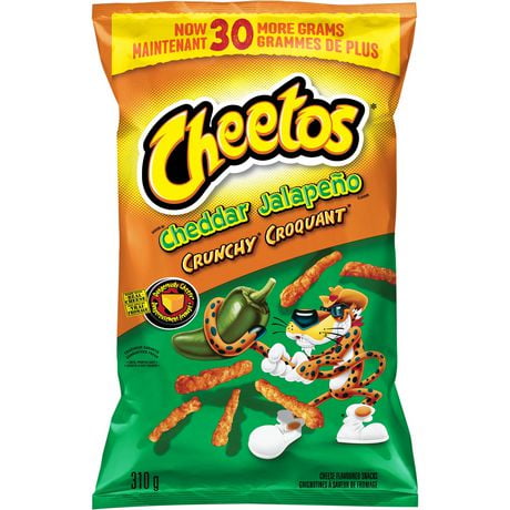 Cheetos Cheddar Jalapeno Crunchy Cheese Flavoured Snacks | Walmart Canada