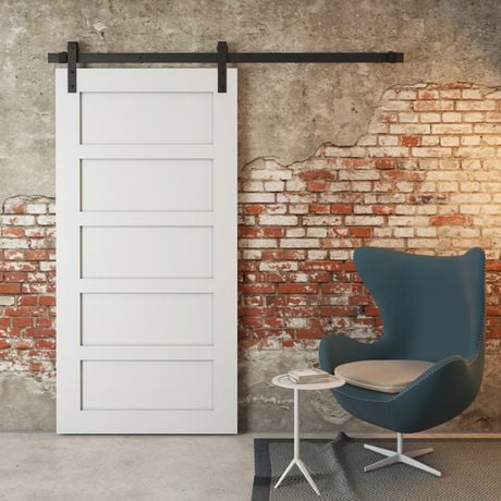 Click here for Urban Woodcraft Soho 5 Panel Solid Wood Barn Door... prices