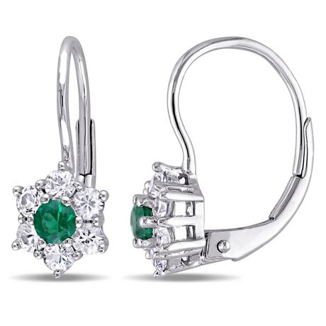 Click here for Miabella 7/8 Carat T. G.W. Created Emerald And Whi... prices