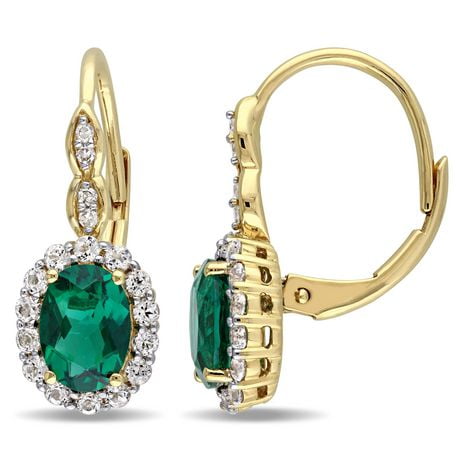 Click here for Miabella 2-1/4 Carat T. G.W. Created Emerald  Whit... prices