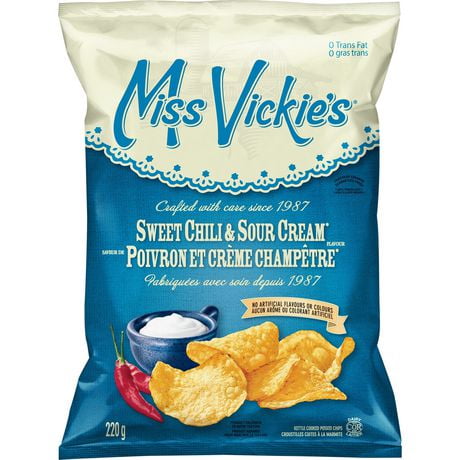 Miss Vickie's Sweet Chili & Sour Cream Kettle Cooked Potato Chips ...