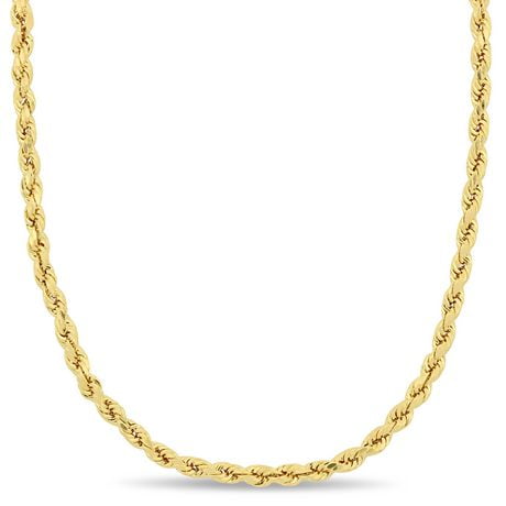 Click here for Miabella 14K Yellow Gold 3Mm Rope Chain Necklace... prices