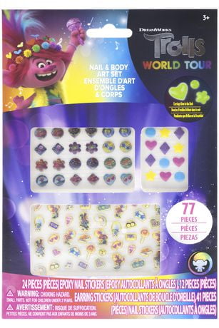 Trolls Decorative Nail & Body Art Set, Nail & Body Art Set - Walmart.ca