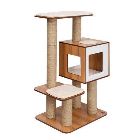 Catit Vesper High Base Giant, Walnut Cat Tree - Walmart.ca