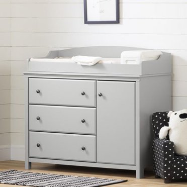 South Shore Angel Changing Table 6-drawers-Weathered Oak - Walmart.ca