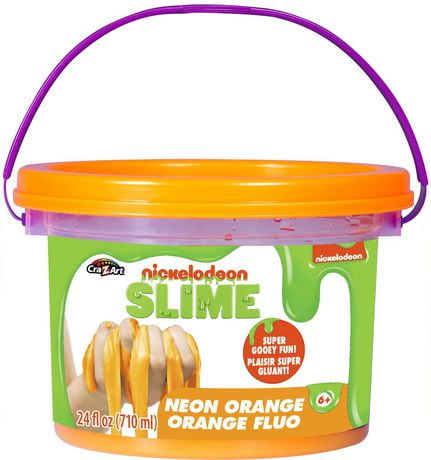 Nickelodeon Pre-Made Neon Orange Slime Tub (24 oz.) - Walmart.ca